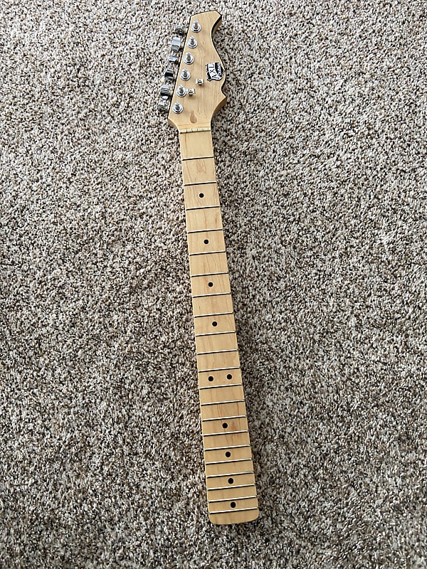 AXL Stratocaster Electric Guitar Neck 21 Fret Maple Fretboard | Reverb
