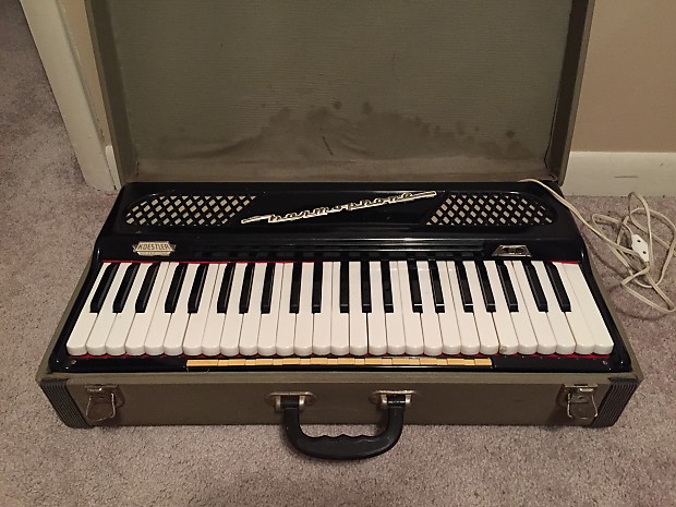 Vintage 1960s Koestler Harmophone Suitcase Organ Keyboard w/ | Reverb