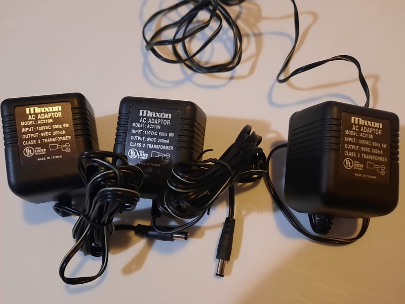 Maxon 9V AC Adaptor 200 mA (Set Of 3) | Reverb
