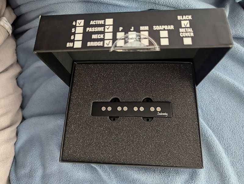 Sadowsky J-style bridge PU - Black | Reverb