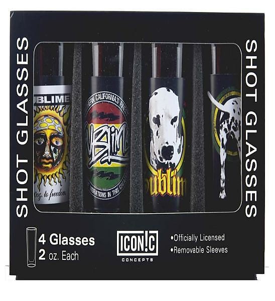 Sublime Shot Glasses Set (4 Pack) | Reverb