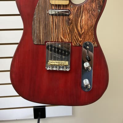 Fender Telecaster partscaster mid 2000s - red stain | Reverb