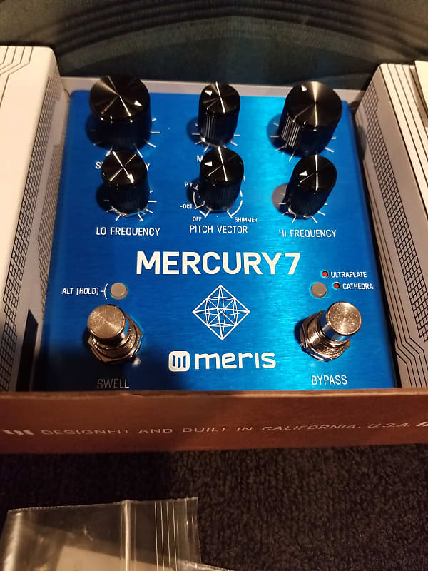 Meris Mercury7 Reverb Pedal 2019 Blue | Reverb
