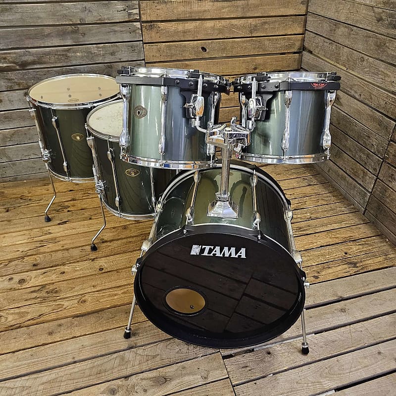 Drum Kit Acoustic Tama Rockstar, Gunmetal Grey USED! | Reverb