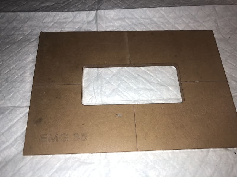 Bass routing template NOS - EMG 35shape for soap bar - 3.5 | Reverb