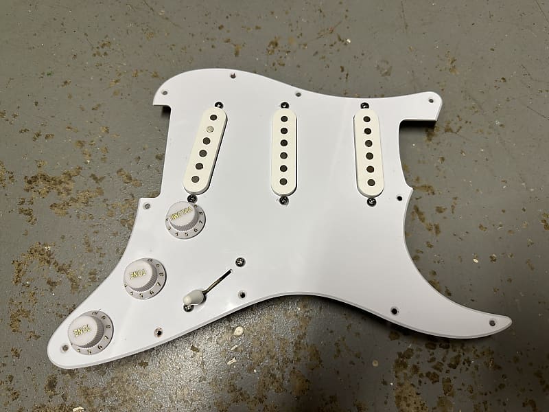 PRS Silver Sky SE Loaded Strat Pickguard - White | Reverb