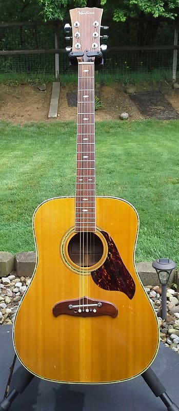 Vintage Ventura V-14 Made in Japan Beautiful Dreadnought | Reverb