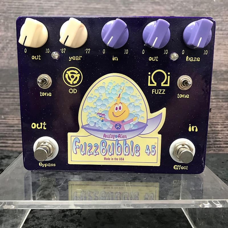 Analog Alien Fuzzbubble-45 Fuzz Guitar Effects Pedal (San | Reverb