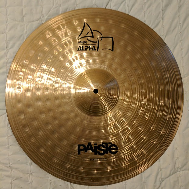 Paiste 20" Alpha Full Ride "Old Alpha Logo" | Reverb