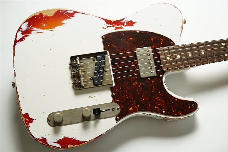 Xotic XTC-2 Olympic White Over Cherry Burst Heavy | Reverb Australia