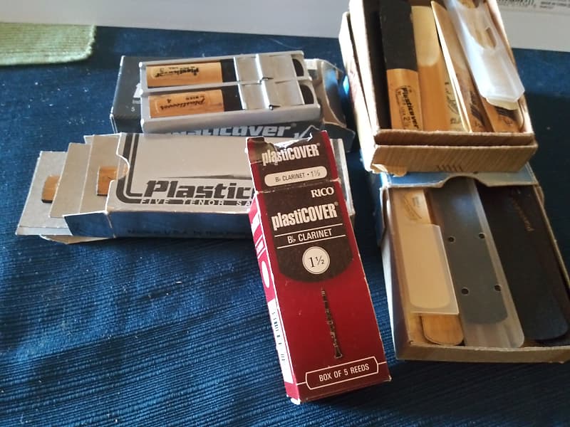 lot of unused Rico plasticover reeds 2000s | Reverb