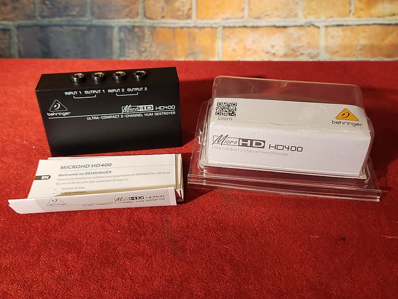 Behringer Micro HD HD400 Hum Destroyer w/ Original Box & | Reverb