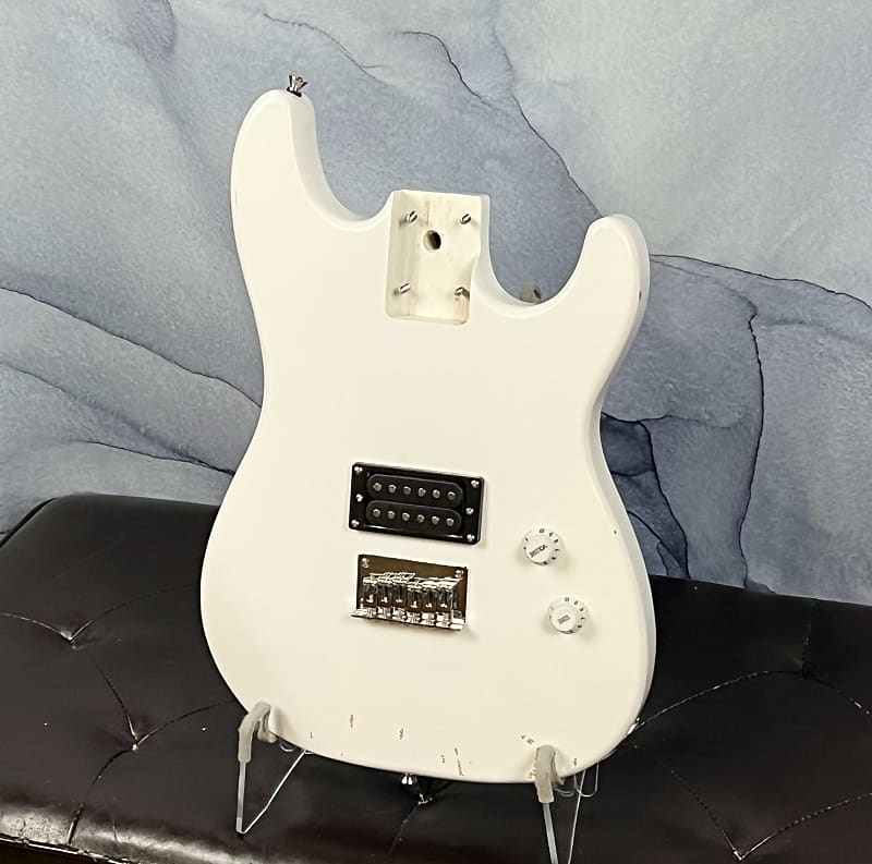 Unbranded Loaded Single Humbucker Stratocaster Body White | Reverb