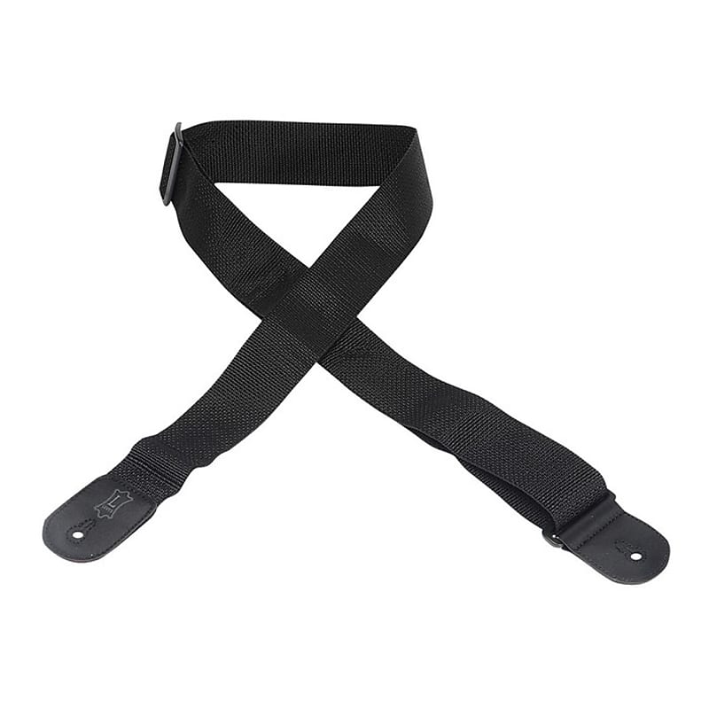 Poyester Guitar Strap - Black | Reverb