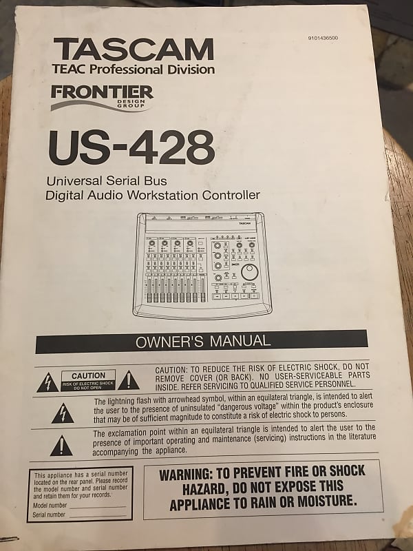 Tascam US-428 manual | Reverb