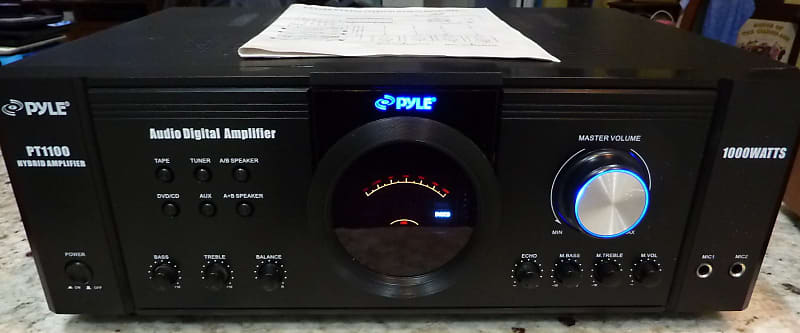 Pyle PT1100 1000 Watt Intergated Digital Amplifier Preamp | Reverb