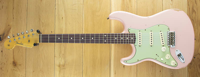 Fender Custom Shop 59 Strat Relic Shell Pink Left Handed | Reverb UK
