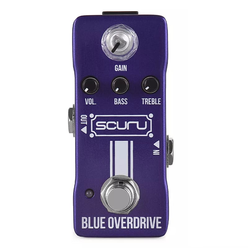 SCURU Blue Overdrive Guitar/Bass Effect Pedal | Reverb
