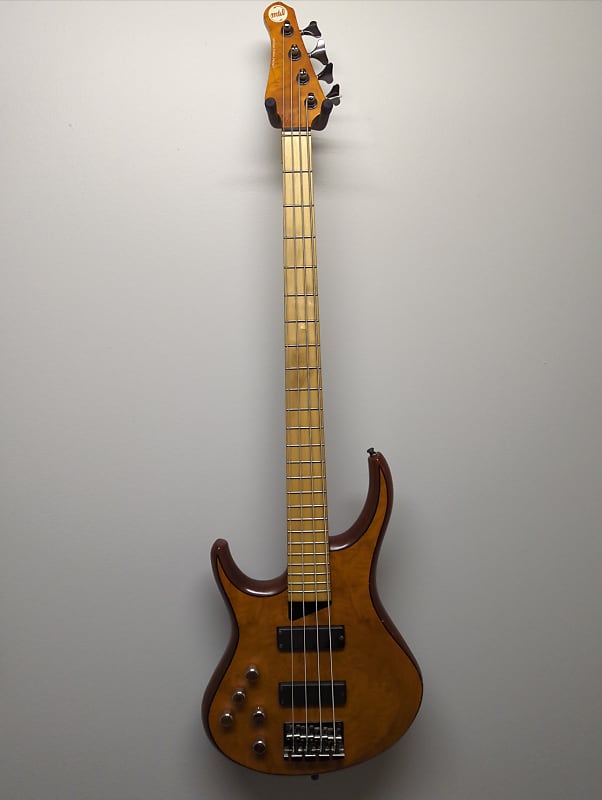 MTD Kingston Z4 Left-Handed Electric Bass Satin Amber | Reverb