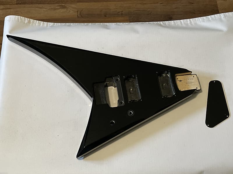 2009 Japan Jackson RX10D RR Rhoads V Black Guitar Body Floyd | Reverb