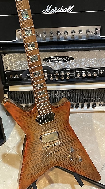 Kiesel V220 2017 Trans Orange Cali Burst w OHSC | Reverb