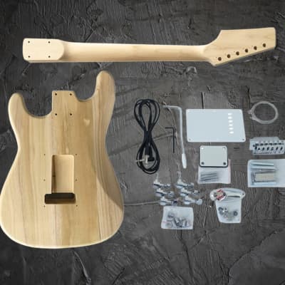 Strat Style Electric Guitar DIY Kit by Budreau Guitars | Reverb