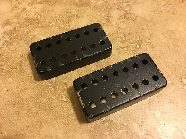 Bare Knuckle 7 String Pickup Covers, Black Battleworn! | Reverb