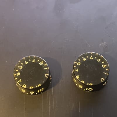 Gibson Speed knobs 1970's - Black | Reverb
