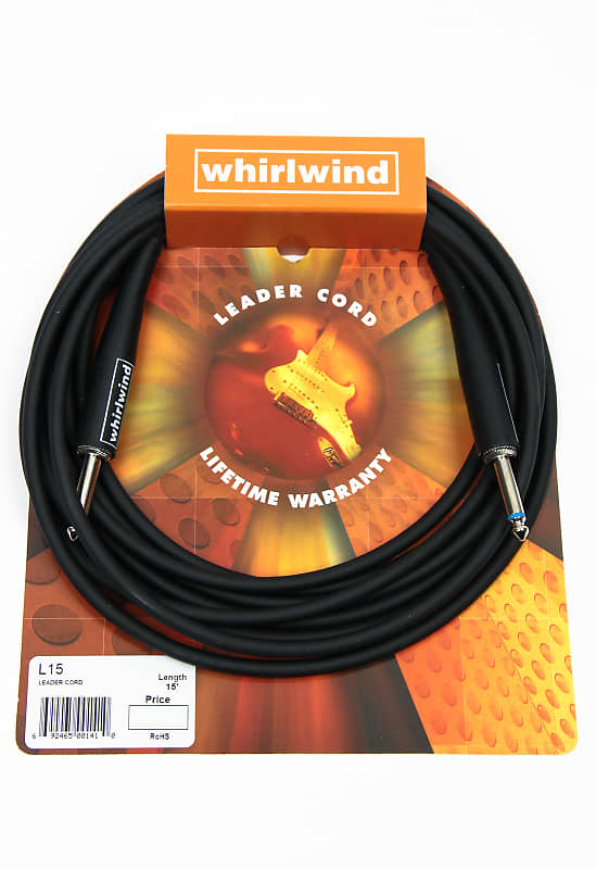 Whirlwind Leader 15' Instrument Cable | Reverb