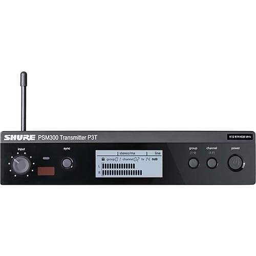 Shure P3T-H20 Half Rack Single Channel Wireless Bodypack | Reverb