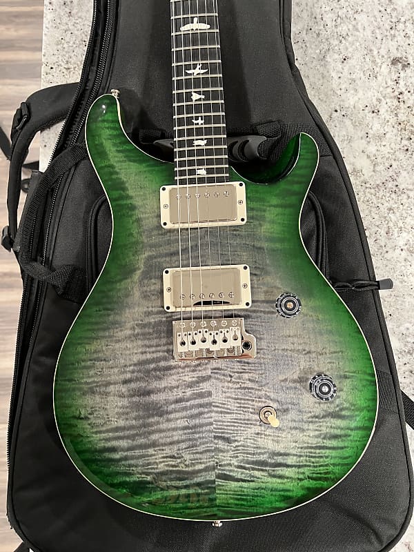 PRS CE24 2021 - Grey Black Green Burst | Reverb
