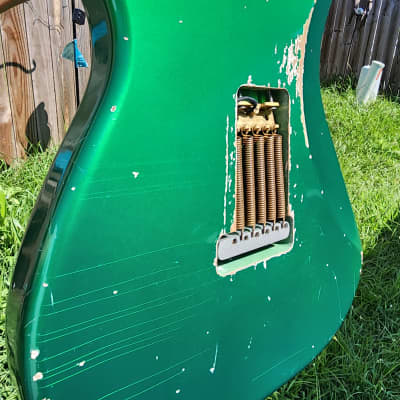 '62 Wildwood Alder Reliced NITRO Green Strat U.S.A. Custom | Reverb