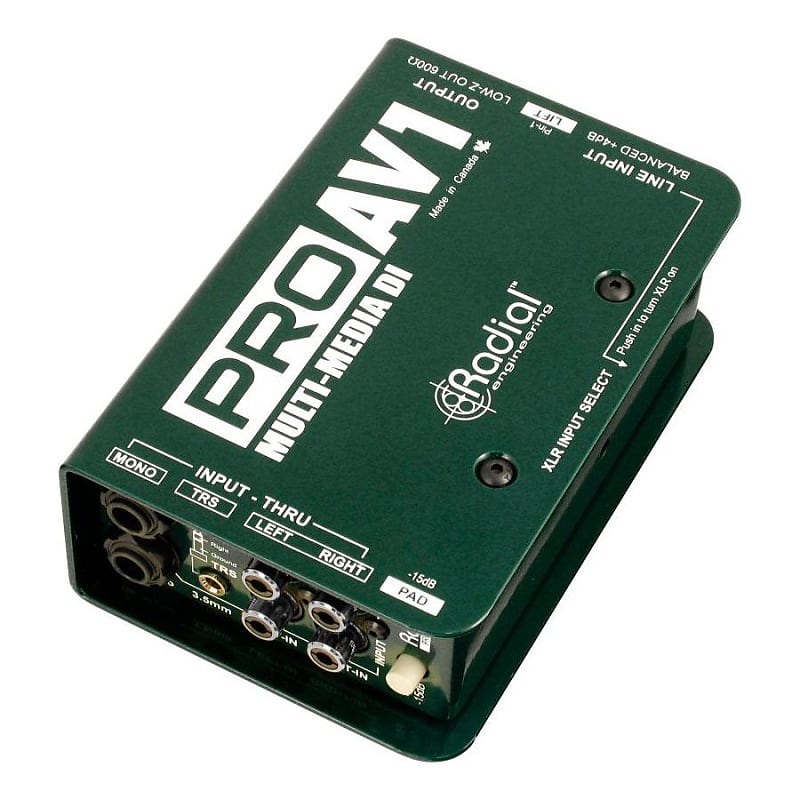 Radial ProAV1 Passive Multimedia Direct Box | Reverb