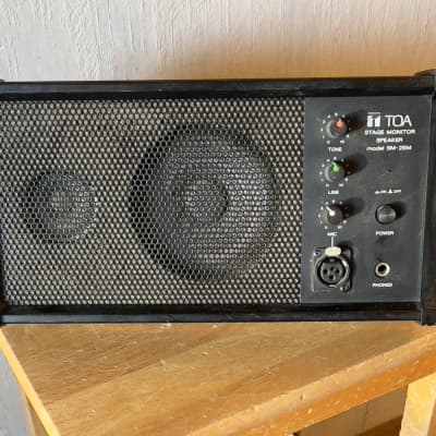 TOA Speaker Monitors SM-60 Stage Monitor Speakers w/ stands | Reverb