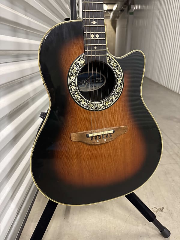 Ovation 1862 Custom Balladeer 1980's? - Sunburst w/Built In | Reverb