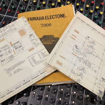 Yamaha Electone 7000 E75 complete schematics & service manual | Reverb