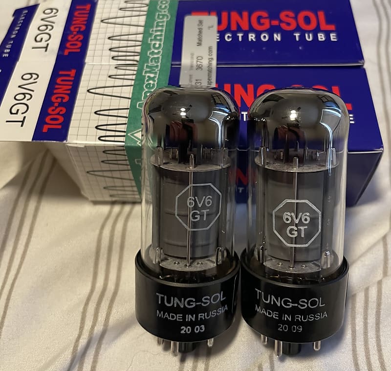 Tung-Sol 6V6GT matched set | Reverb