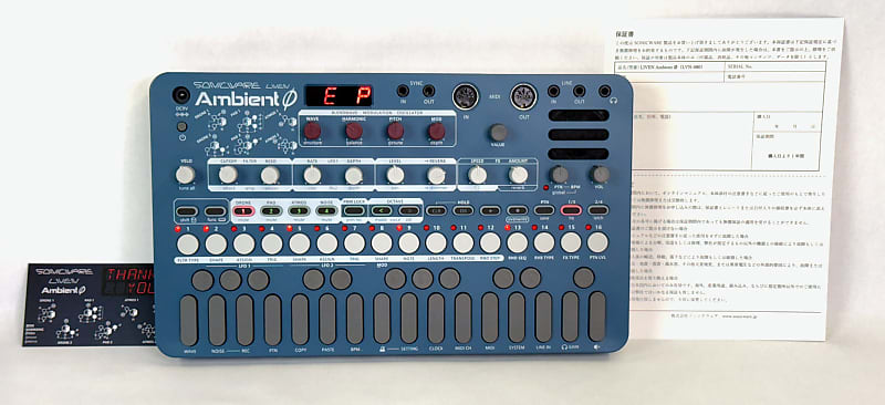 Sonicware Liven Ambient Ø Soundscape Synthesizer 2024 - Blue | Reverb
