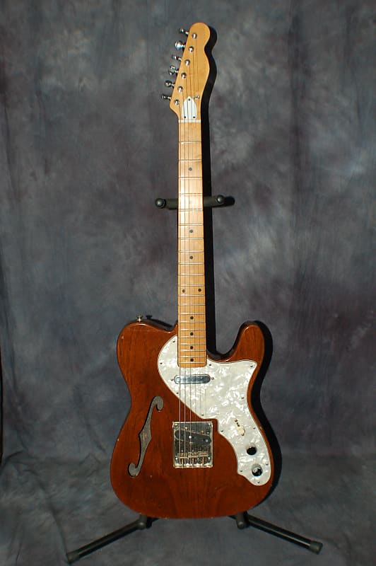1974 Kopy Kat Model 2368 Thinline Tele Walnut Pro Setup Hard | Reverb
