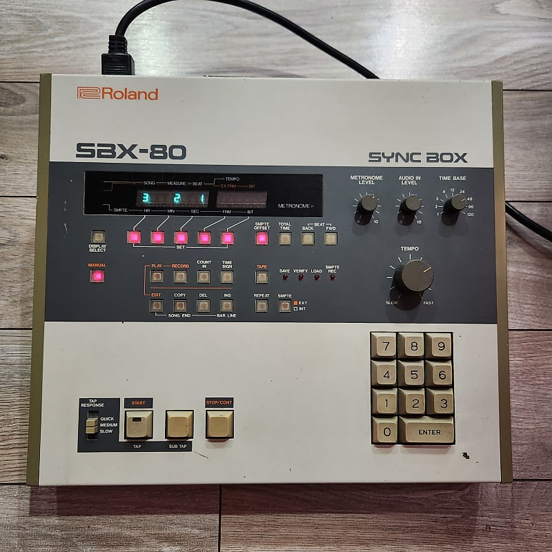 Vintage Roland SBX-80 Sync Box Programmable Tempo Controller | Reverb