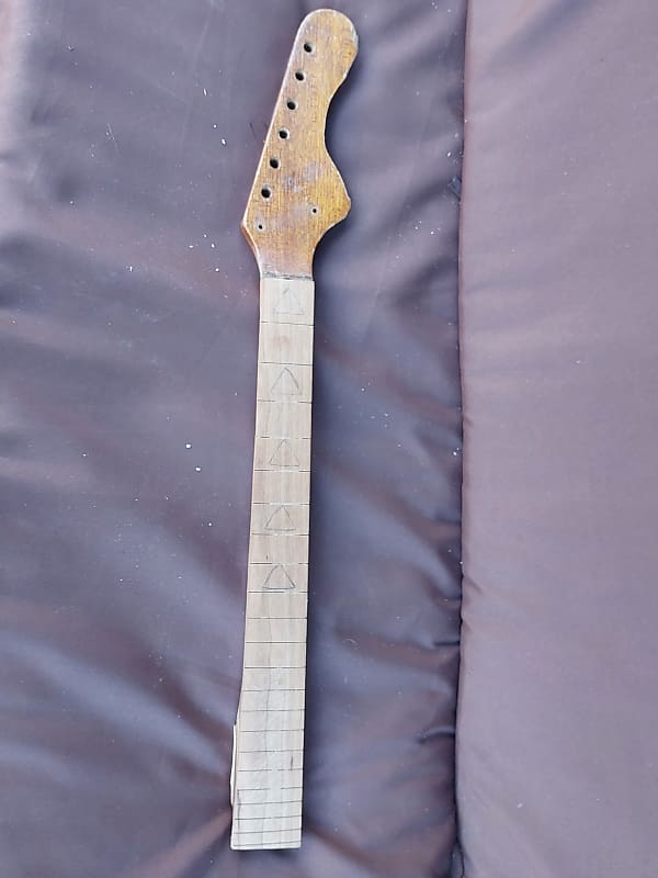 Unfinished Short scale 23" Teisco Norma Style neck Mahogany | Reverb