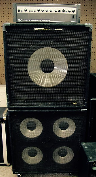 Gallien-Krueger 800RB w/ Hartke Bass Cabinets | Reverb