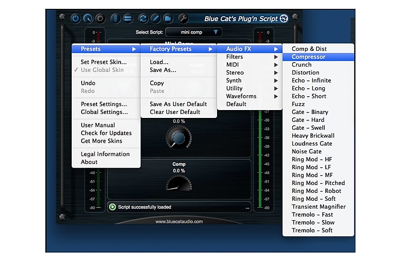 Blue Cat Audio Plug'n Script (Download) | Reverb