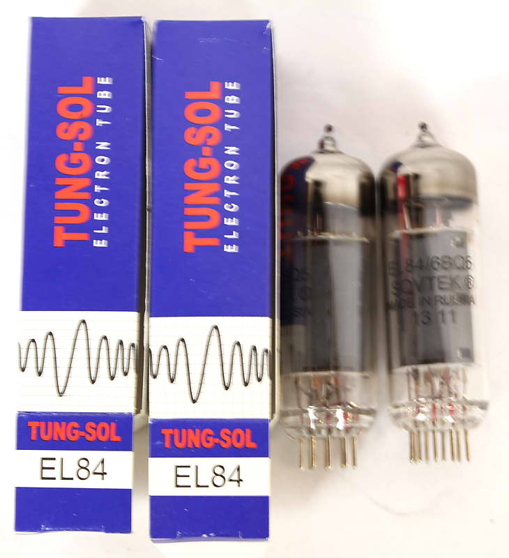 Tung-Sol EL84 Power Tube Matched Pair | Reverb