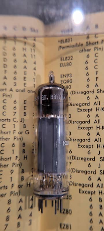 Mullard Blackburn Labeled IEC EL84 6BQ5 1969 | Reverb