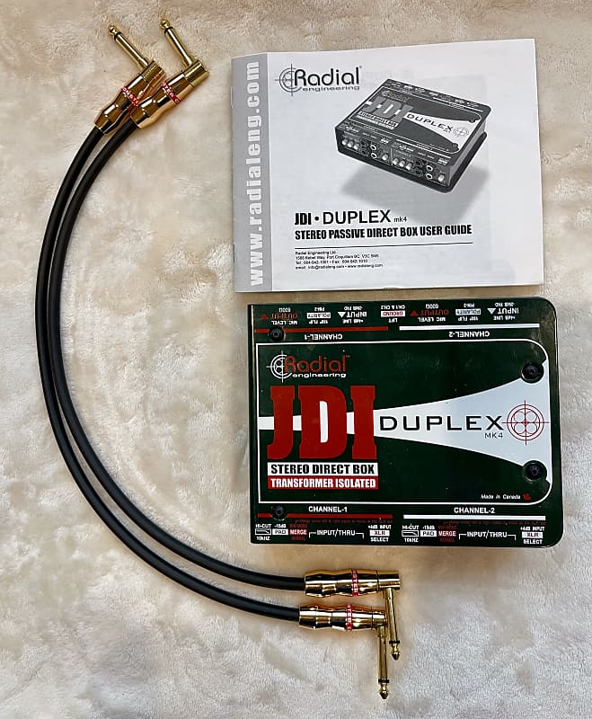 Radial JDI Duplex mk4 Stereo Passive Direct Box | Reverb