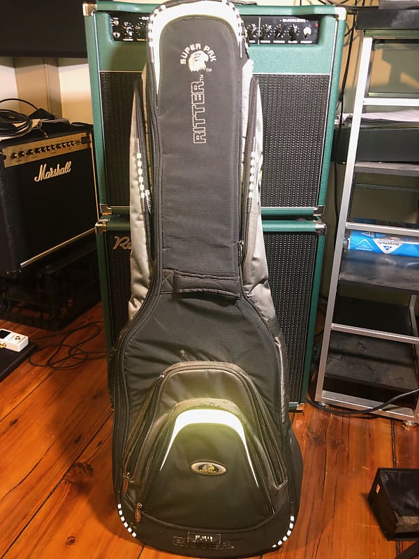 Ritter Super Pak Bass Gig Bag Case Holds two Basses Black / | Reverb