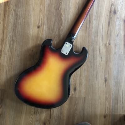 Montgomery Ward Guitar 1970’s - Sunburst | Reverb