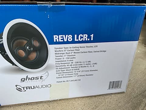 TruAudio Ghost Rev8 LCR.1 In-Ceiling Speaker White | Reverb