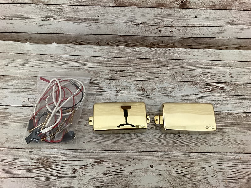 Used EMG 81/60 GOLD SET Humbucker Pickups | Reverb